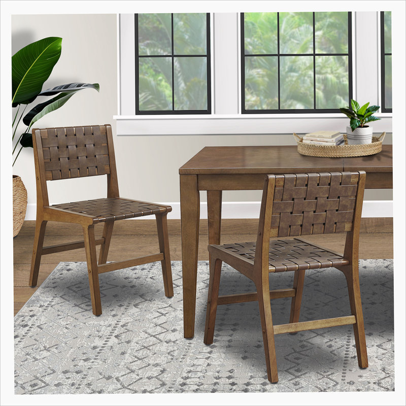 Woven dining chair set store